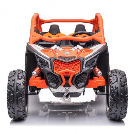 Buggy elettrico XXL per bambini CAN AM Maverick due posti con scher...